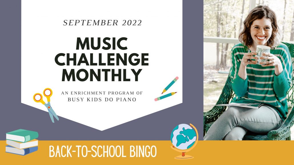 Back-to-School Bingo - Busy People Piano