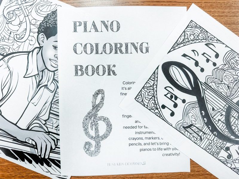 Celebrate Piano Month: Free Coloring Book & Fun Piano Facts for Kids ...