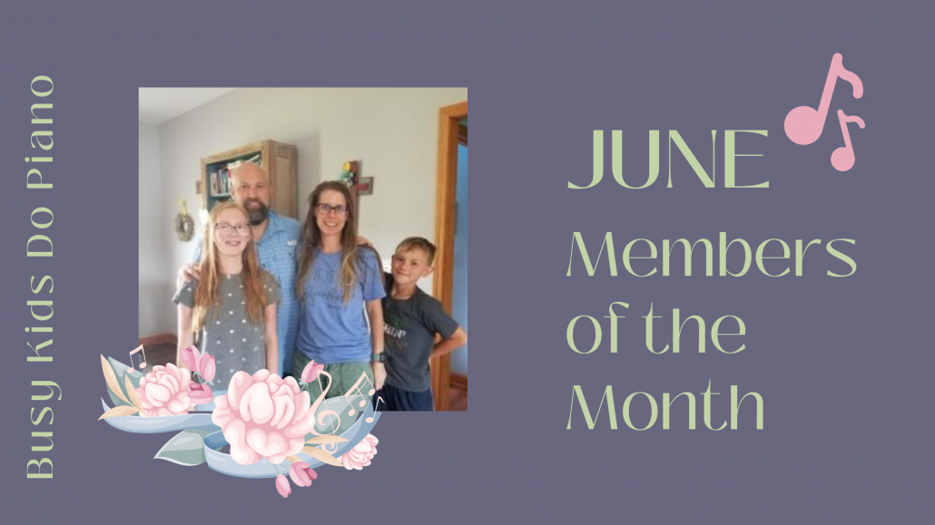 June Members of the Month - Busy People Piano