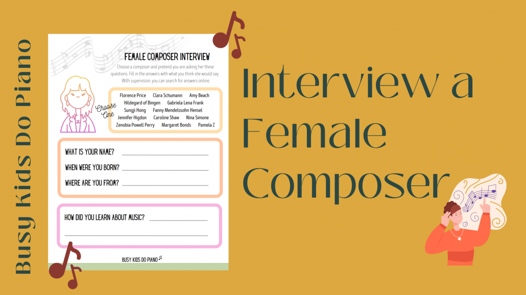 Interview A Female Composer - Busy People Piano