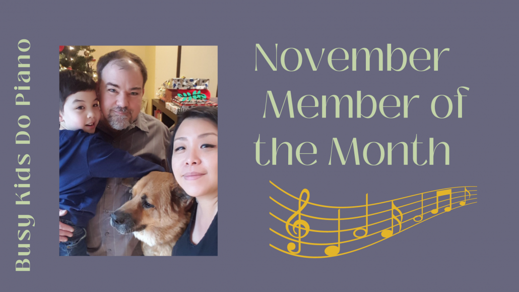 November Member of the Month - Busy People Piano
