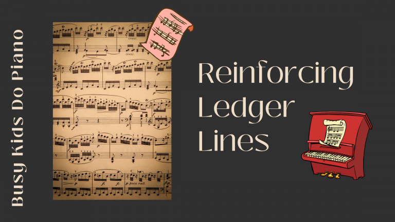Reinforcing Ledger Lines - Busy People Piano