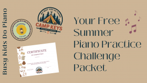 Your Summer Piano Practice Challenge Packet - Busy People Piano